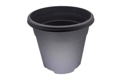 China Dia 8.6'' 7.5'' Anti Tear Decorative Flower Pots ABS Plastic Planters For Balcony for sale