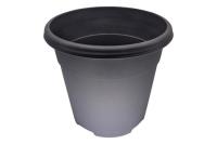 China 20x16x20CM Plasitc PP Gray Office Desk Plant Pots For Aloe Vera for sale