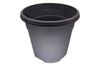 China 20x16x20CM Plasitc PP Gray Office Desk Plant Pots For Aloe Vera for sale
