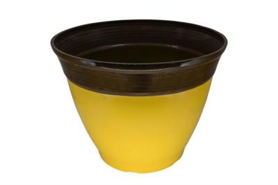 China Eco Friendly PET PVC 6 Inch ZZ Plant Pot Yellow 15 Gallon Plastic Planter for sale