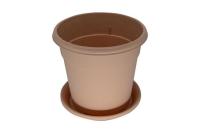 China 38.5x30x40cm Indoor Plant Pot Restaurant Spray Paint Plastic Planters With Saucers for sale