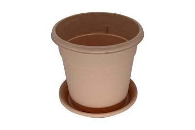China 38.5x30x40cm Indoor Plant Pot Restaurant Spray Paint Plastic Planters With Saucers for sale