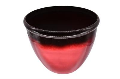China Anti Friction Red Plastic Pots Plant Containers 9.5*5.8*6.6 Inch for sale