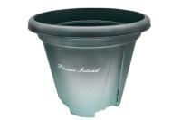 China Outdoor 10 Inch Round Succulent Planter Plastic Resin Pots For Ponytail Palm for sale