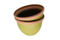 China Olive Green Indoor Decorative Plant Pots 15 Gallon Plastic Planter For Snake Plant for sale