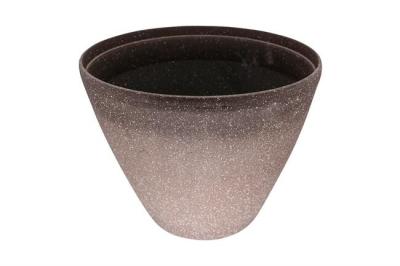 China Dia 12cm 8.5cm Decorating Plastic Flower Pots For Coffee Table for sale