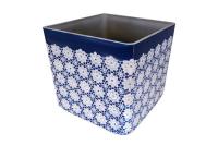 China BPA Free Minimalist Yoga Desk Planters Wheat 24 Inch Square Plastic Plant Pots for sale