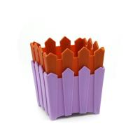 China L8.5cm*H7.0cm Fence Plant Pots Nontoxic Tasteless Garden Fence Pot Holders for sale