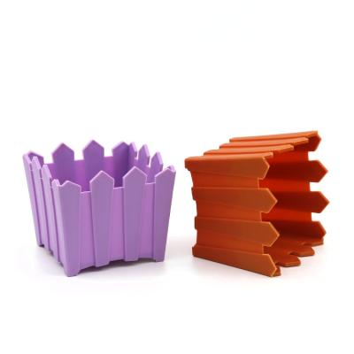 China Bump Resistant Modern Garden Fence Flower Pots For Shopping Malls for sale