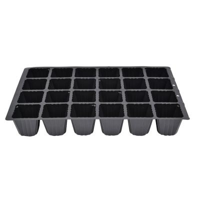 China Modern nontoxic Plastic Germination Trays PVC Seedling Tray 14''*8.7''*2'' for sale