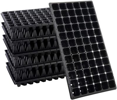 China 72 Holes Aging Resistant Plastic Seedling Trays HDPE PP Injection Moulded Seed Trays for sale