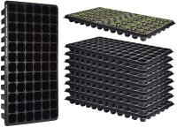 China 0.25mm-1.0mm Thick Plastic Seedling Trays Garden Black Plastic Seed Trays for sale