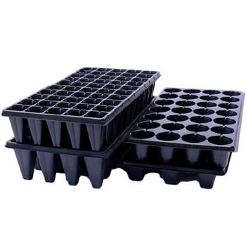 China PET PS PVC Plastic Propagation Trays 54cm*28cm Agricultural Seedling Tray for sale