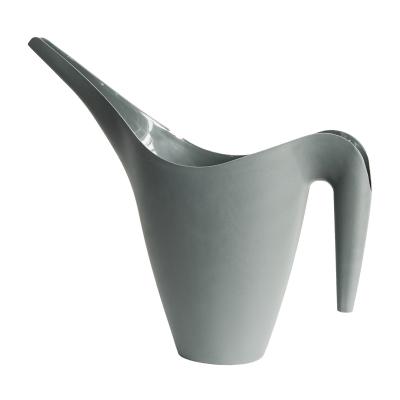 China Recyclable 1.8 Liter Gray Garden Plastic Watering Can For Plants for sale