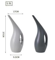China ODM 1.5 Litre 2.5 Litre Grey Plastic Watering Can With Long Nozzle for sale