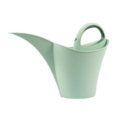 China 1.4L Mint Green Garden Plastic Watering Can Plastic Plant Watering Container for sale