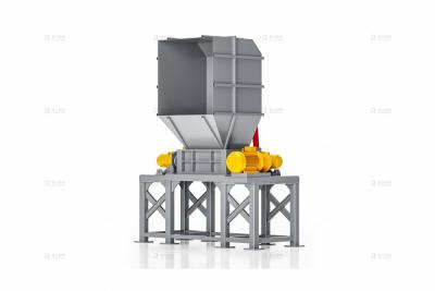 China Two Shaft Industrial Plastic Shredder 60kW Heavy Duty Grinder for Recycling for sale
