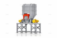 China Two Shaft Industrial Plastic Shredder 60kW Heavy Duty Grinder for Recycling for sale