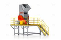 China High Efficiency Plastic Bottle Crusher Machine 45kW 90kW for PET HDPE Recycling for sale