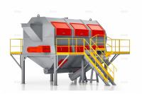 China 3kW Trommel Screen Machine Wear Resistant Stainless Steel Drum for PET Bottles for sale