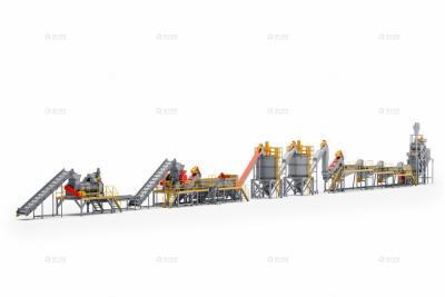 China Hot Washing PET Plastic Recycling Line 500-1000kg/h for Round Flat Bottles for sale