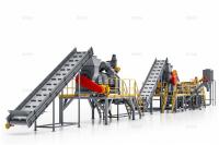 China Cold Washing PET Plastic Recycling Line 500-1000kg/H for Round Bottles for sale