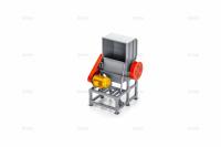 China Industrial Plastic Film Crusher Machine 90kW 3000kg/h Low Noise Shredder for sale