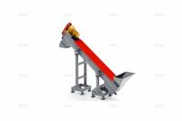 China Plastic Single Screw Conveyor 2.2kw U Shaped Trough Modular Custom Length for sale