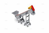 China Plastic Single Screw Conveyor 2.2kw U Shaped Trough Modular Custom Length for sale