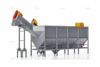 China Float Sink Separation Tank 300-3000kg/H Automatic Plastic Recycling Machine for sale