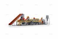 China 500kg/h HDPE PP Cold Washing Recycling Line Efficient Plastic Bottle Washing Line 110kw for sale