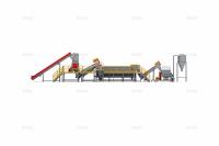 China 500kg/h HDPE PP Cold Washing Recycling Line Efficient Plastic Bottle Washing Line 110kw for sale