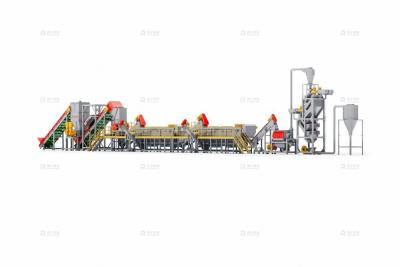 China HDPE PP Bottle Recycling Line Cold Washing 2000-3000kg/H Energy Efficient for sale