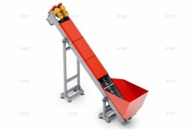 China Double Screw Automatic Feeding Machine Forced Feeder Safety For Plastic Recycling for sale