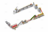 China PET Bottle Washing Recycling Line 2000-3000kg/H Hot Washing Machine for rPET Flakes for sale