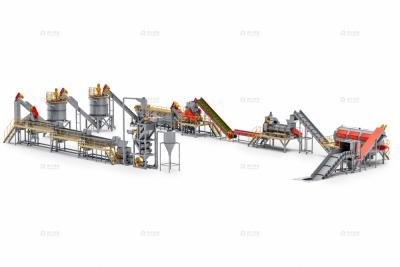 China PET Bottle Washing Recycling Machine 2000-3000kg/H Fiber Grade Hot Washing Line for sale