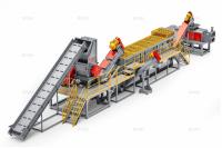 China Post-Consumer LDPE Plastic Film Recycling Washing Line 500-1000 kg/h High Efficiency for sale