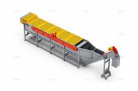 China Plastic Sink Float Separation Tank 6000mm with Bottom Discharge Conveyor for Plastic Recycling for sale