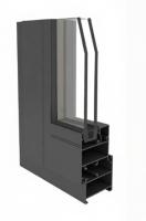 China JZ50RA Aluminium Casement Window with 1.2mm-1.6mm Frame and Wood Grain Finish for High-Rise Buildings for sale