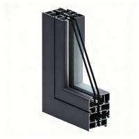 China JZG60 Thermal Insulation Casement Window - Anodized Aluminum Frame with Custom Sizing for High-Performance Buildings for sale