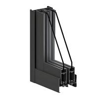 China GC80 Aluminum Sliding Window with Powder Coating - Custom Sizes for Residential Buildings for sale