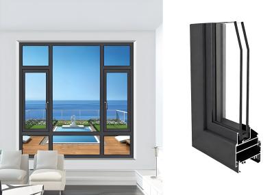 China GC50 Series Casement Window with 1.2-1.6mm Aluminum Profile and 2000 Pa Wind Load Resistance for Residential Buildings for sale