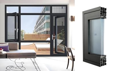China GYG65 Soundproof Casement Window 1.2mm-2.0mm Aluminum Frame for High Noise Reduction for sale
