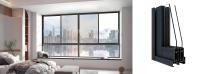 China GC90 Aluminum Sliding Windows - Anodized Commercial Grade with Superior Wind Resistance for sale