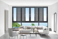 China JZ136 Aluminum Powder Coated Sliding Windows - White Black Grey Finishes for High-Rise Buildings for sale