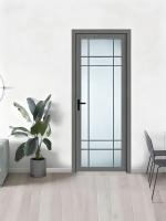 China GC70 Aluminium Double Glass Swing Door with 1.2mm-2.0mm Profile Thickness for Residential Buildings for sale
