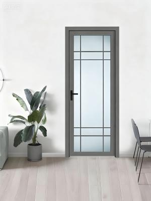 China GC70 Aluminium Double Glass Swing Door with 1.2mm-2.0mm Profile Thickness for Residential Buildings for sale