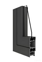 China JZ50RM Aluminum Glass Swing Door - Anodized Casement Door with Superior Wind Resistance for Residential & High-Rise Buildings for sale