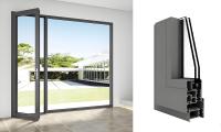 China JZG50 Thermal Insulation Casement Door 1.4mm-2.0mm Aluminum Frame Swing Door for High-End Buildings for sale