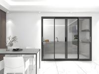 China GC90 90mm Aluminum Sliding Glass Door - Powder Coated Frame for Residential & Apartment Buildings for sale